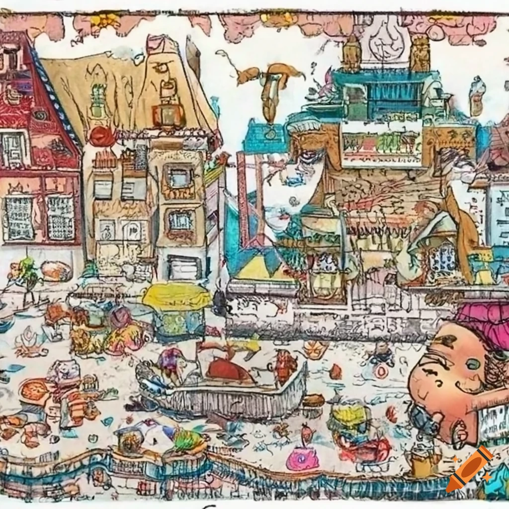 Screenshot of Stampy's World in Minecraft on Craiyon