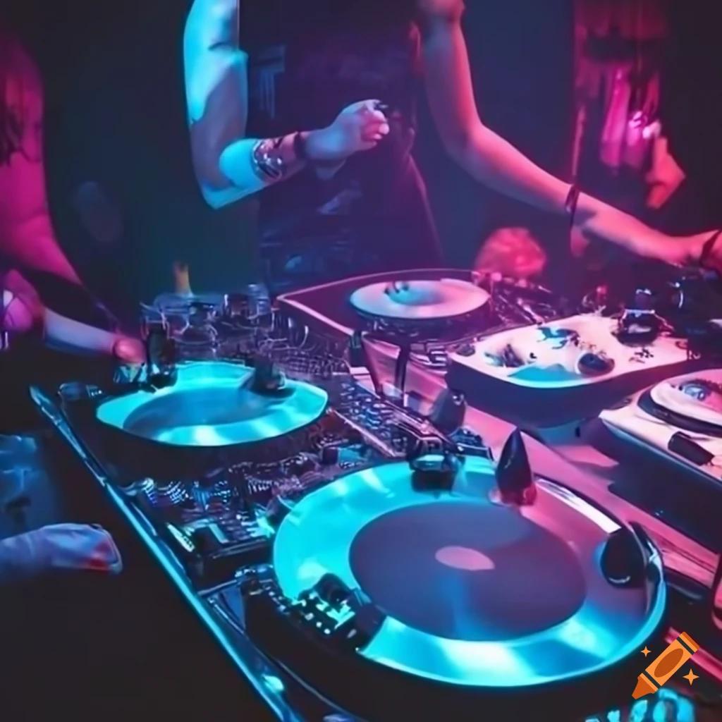 Futuristic Dj In A Cyborg Nightclub futuristic-dj-in-a-cyborg-nightclub