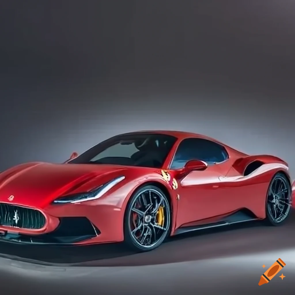 Exotic supercar inspired by maserati mc20 and ferrari 458