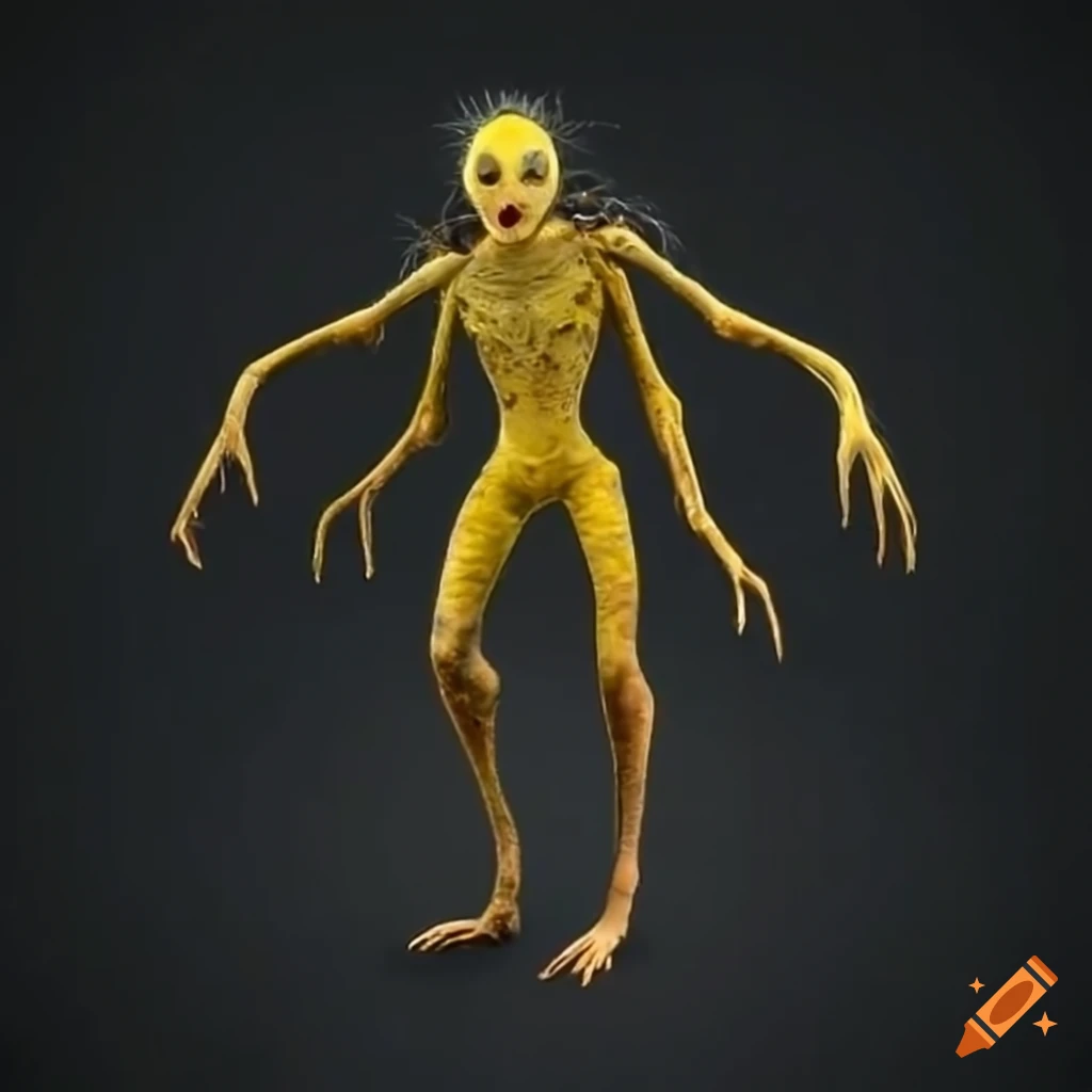 Illustration of a unique hairy alien creature on Craiyon