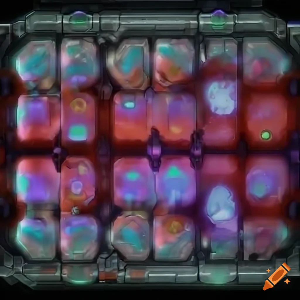 2d tiles of metroid tourian bubble level on Craiyon