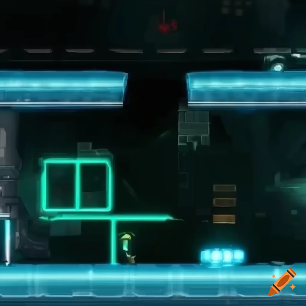 Slimy frozen bubble tiles in a 2d platform game on Craiyon