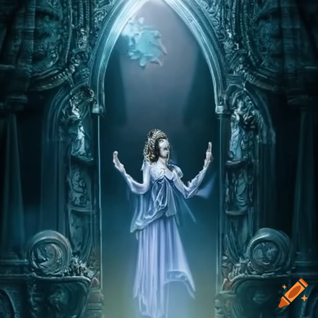 Artwork of the god of mirrors on Craiyon