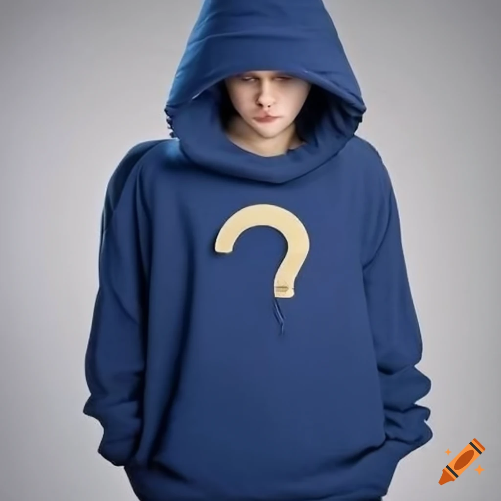 Stylish sweatshirt with a question mark design