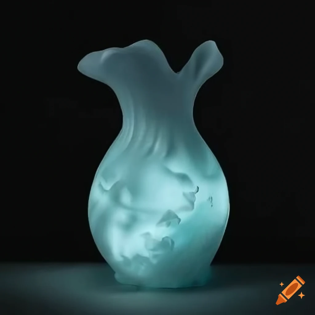 Image of a glowing magical vase on Craiyon
