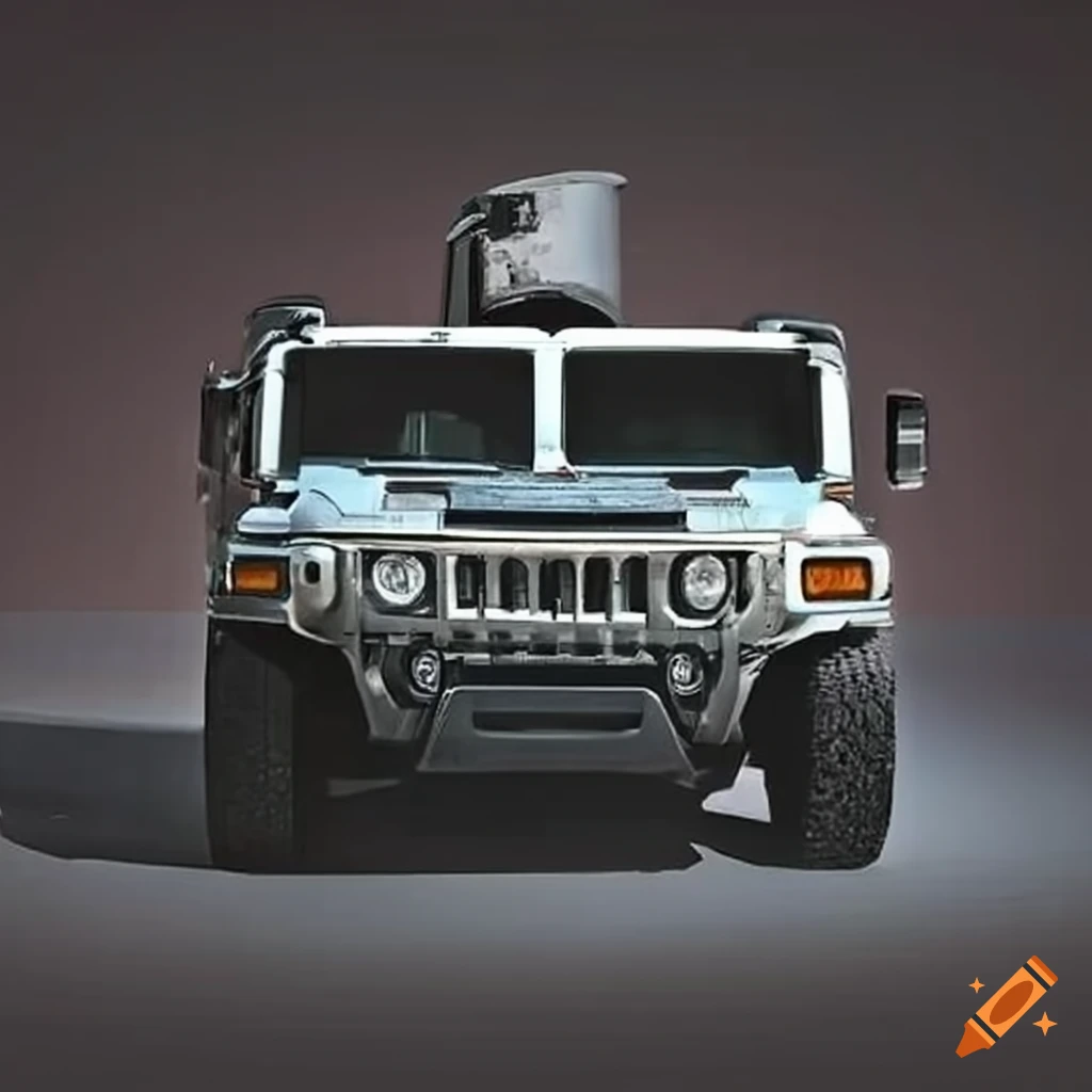 Satirical image of a trump-themed hummer