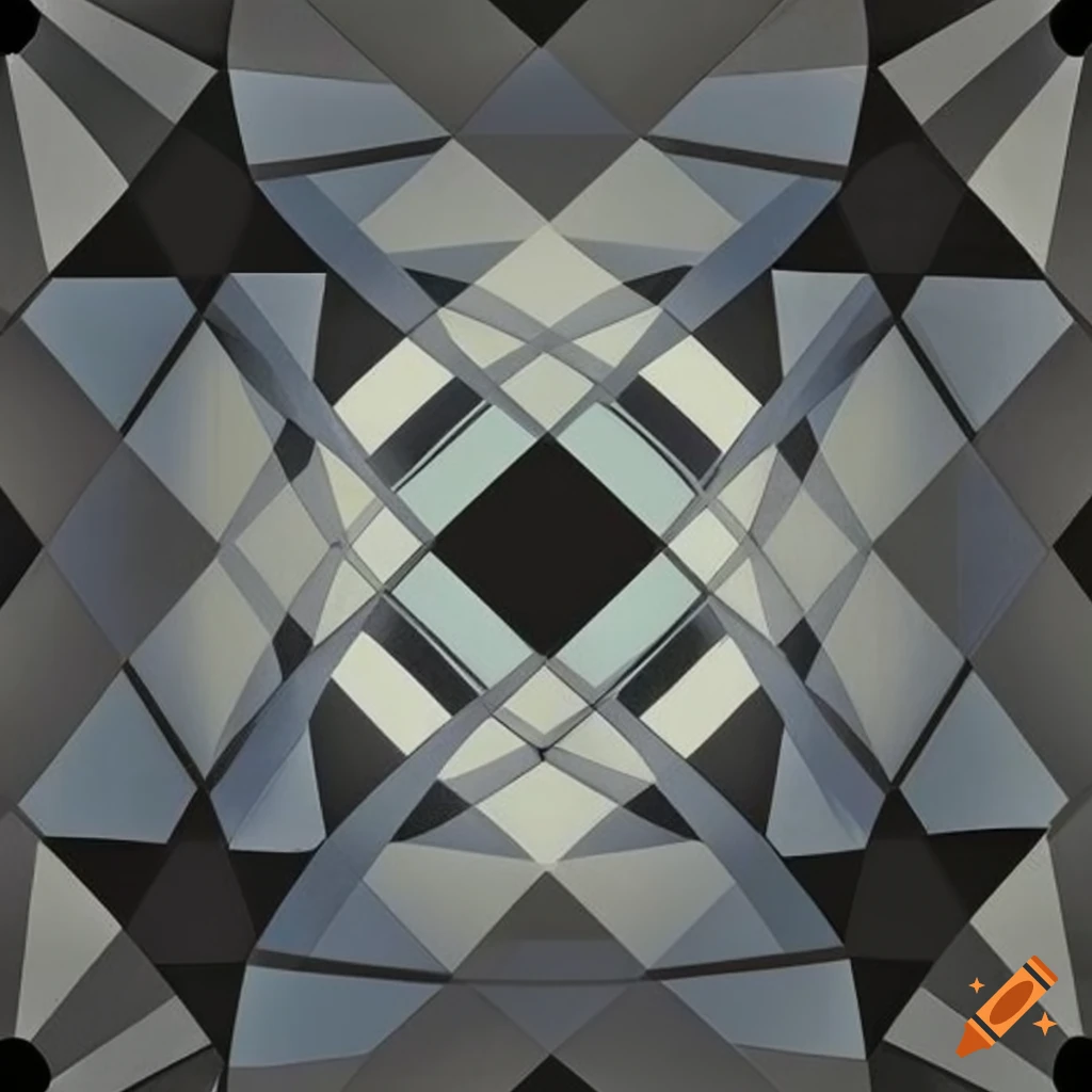 Geometric surreal art by victor vasarely