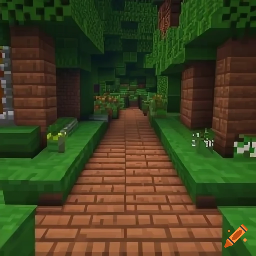 Minecraft screenshot of a terraced garden