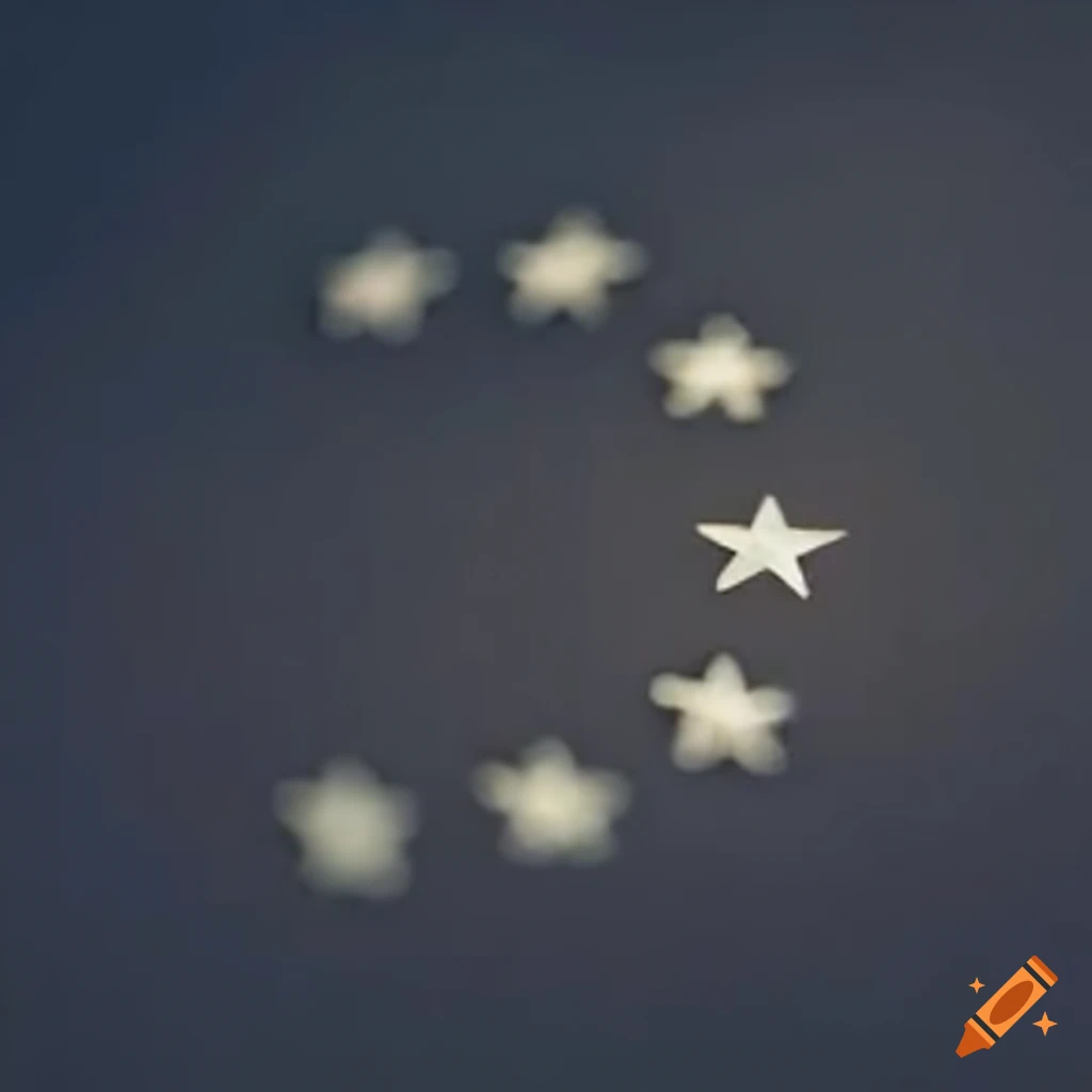 Logo design for a left-wing party called "eu" with stars on Craiyon