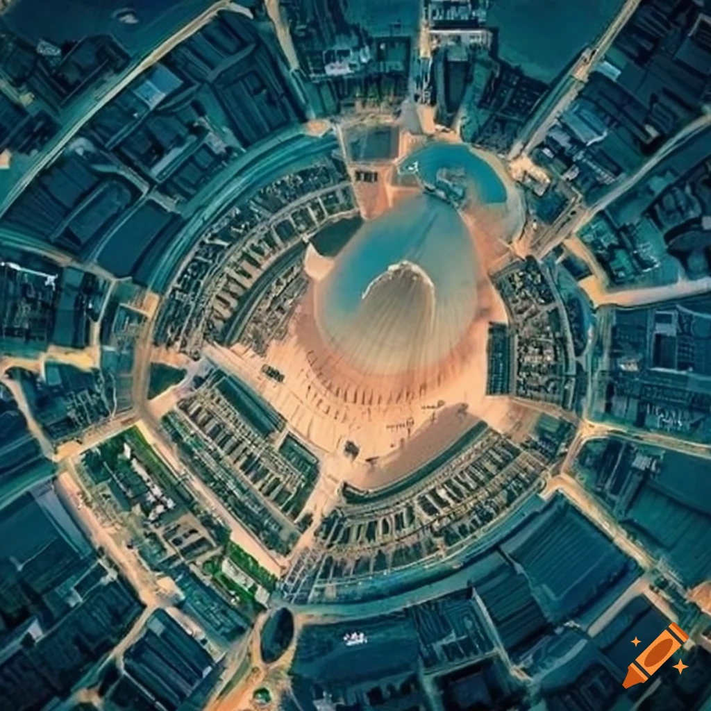 Bird's eye view map of washington d.c. on Craiyon