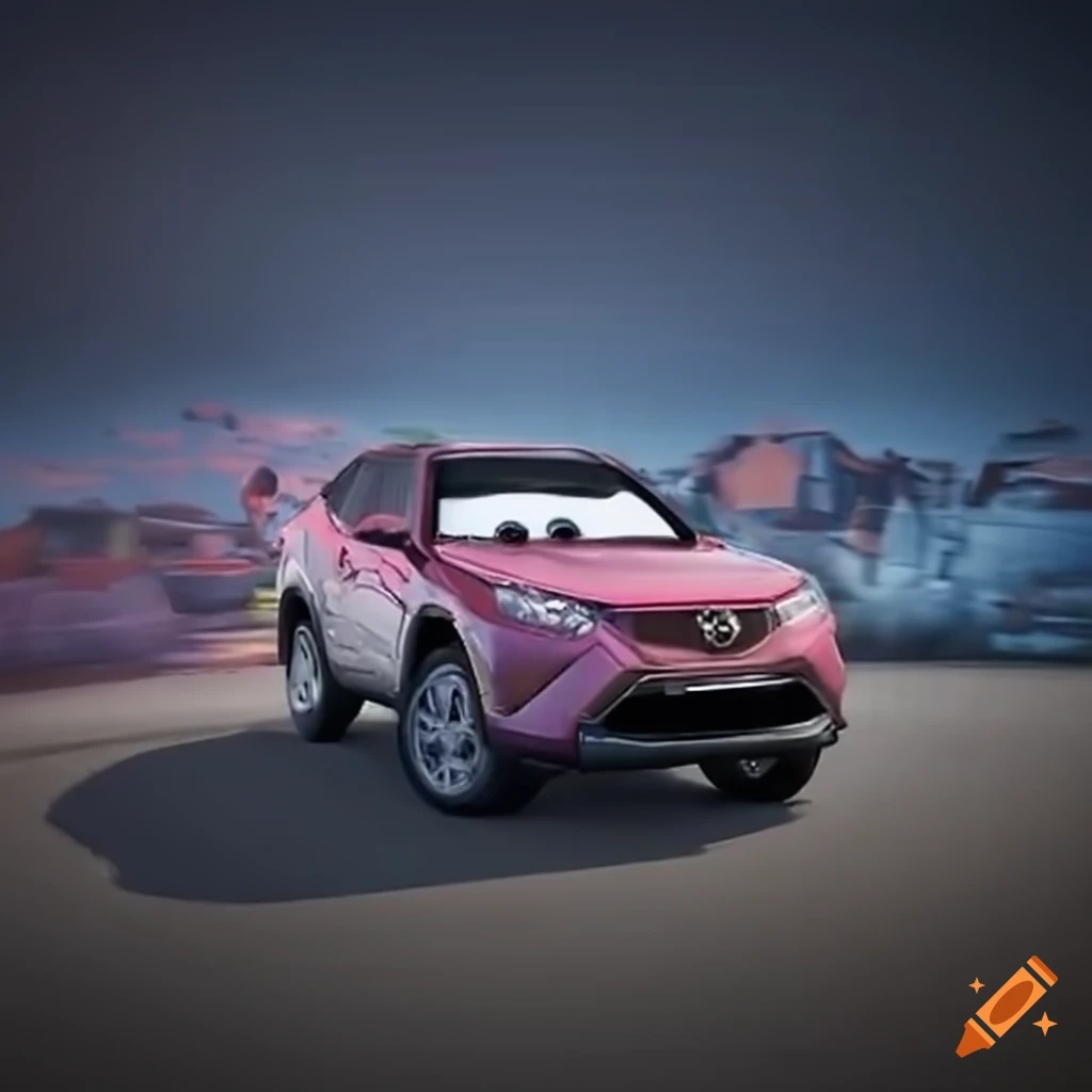 Toyota RAV4 car as a Pixar's Cars character on Craiyon