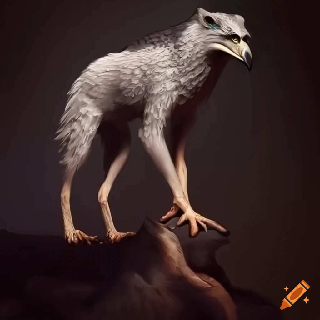 Image of a druid holding a staff with a bird perched on it on Craiyon