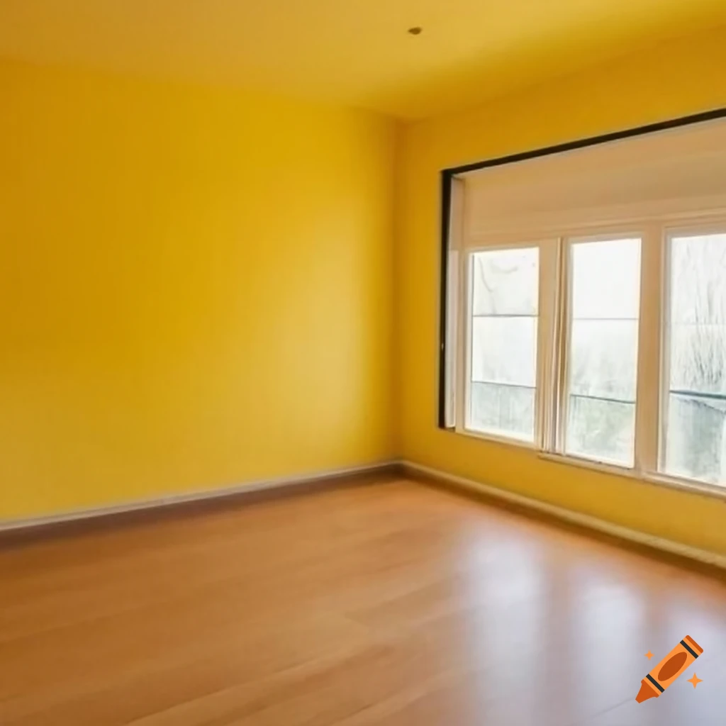 Minimalistic empty room with a serene ambiance