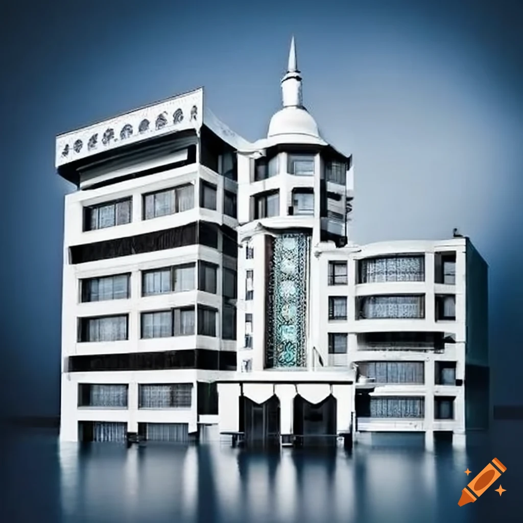 Modern two-floor islamic building