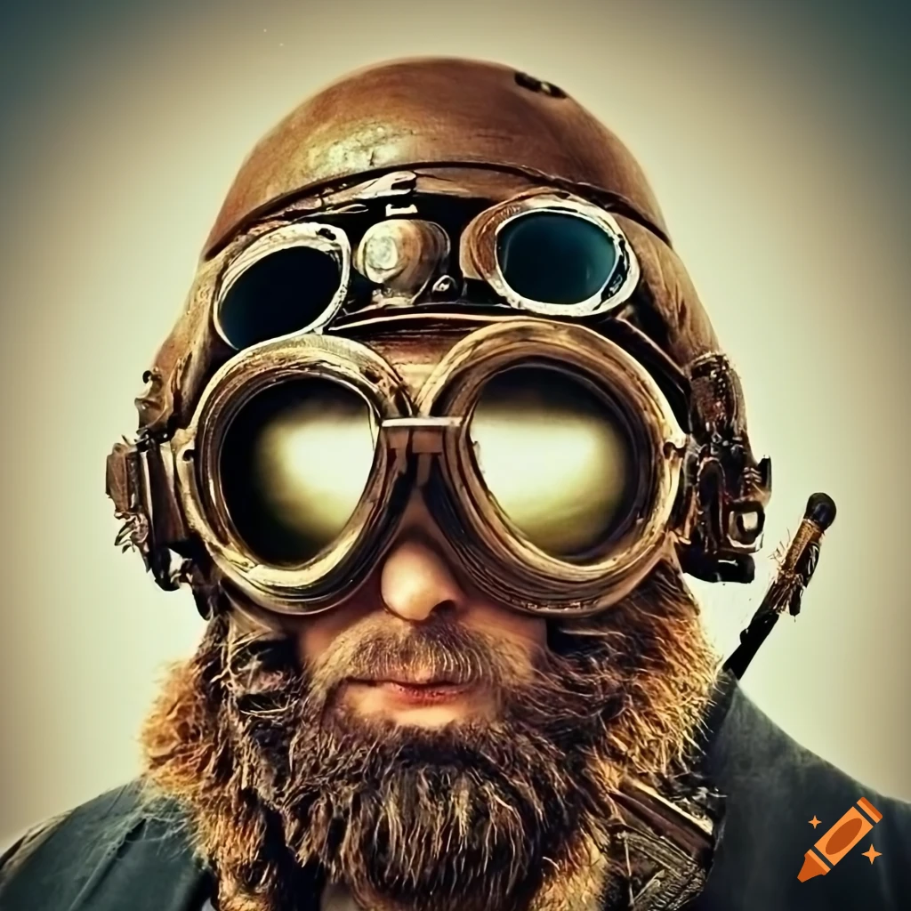 Steampunk pilot on Craiyon
