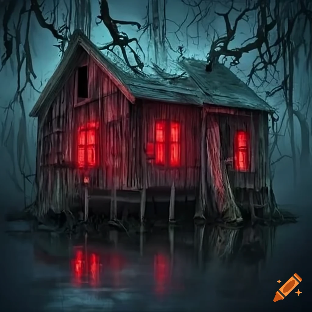 Haunted house room on Craiyon