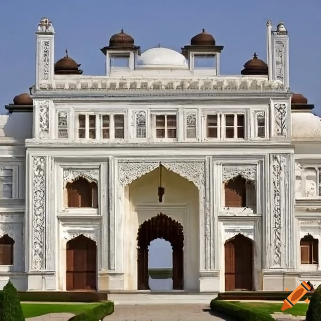 Whitemarsh hall architectural style inspired by taj mahal full front ...