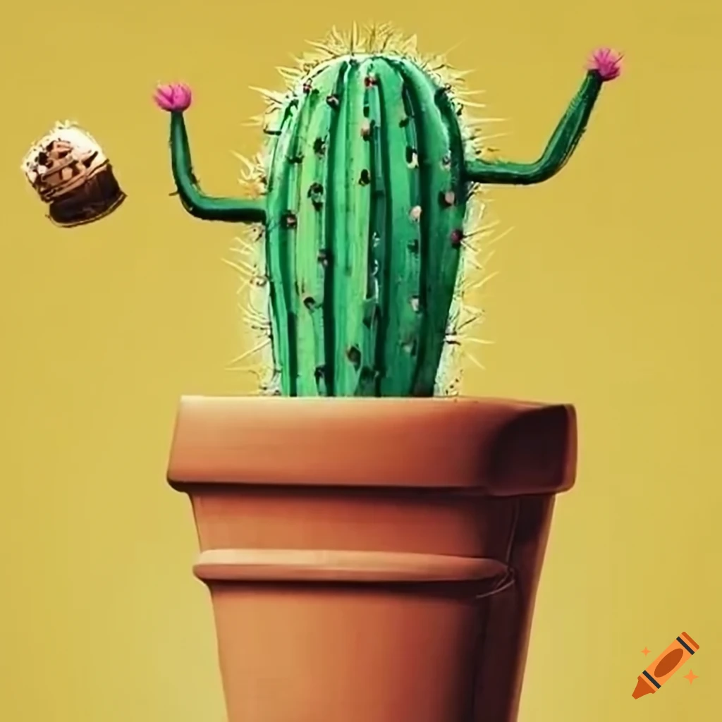 Cactus images created on Craiyon
