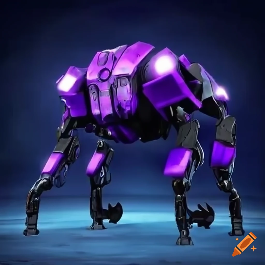 Magnificent animated turquoise triceratops robot standing strong in a ...