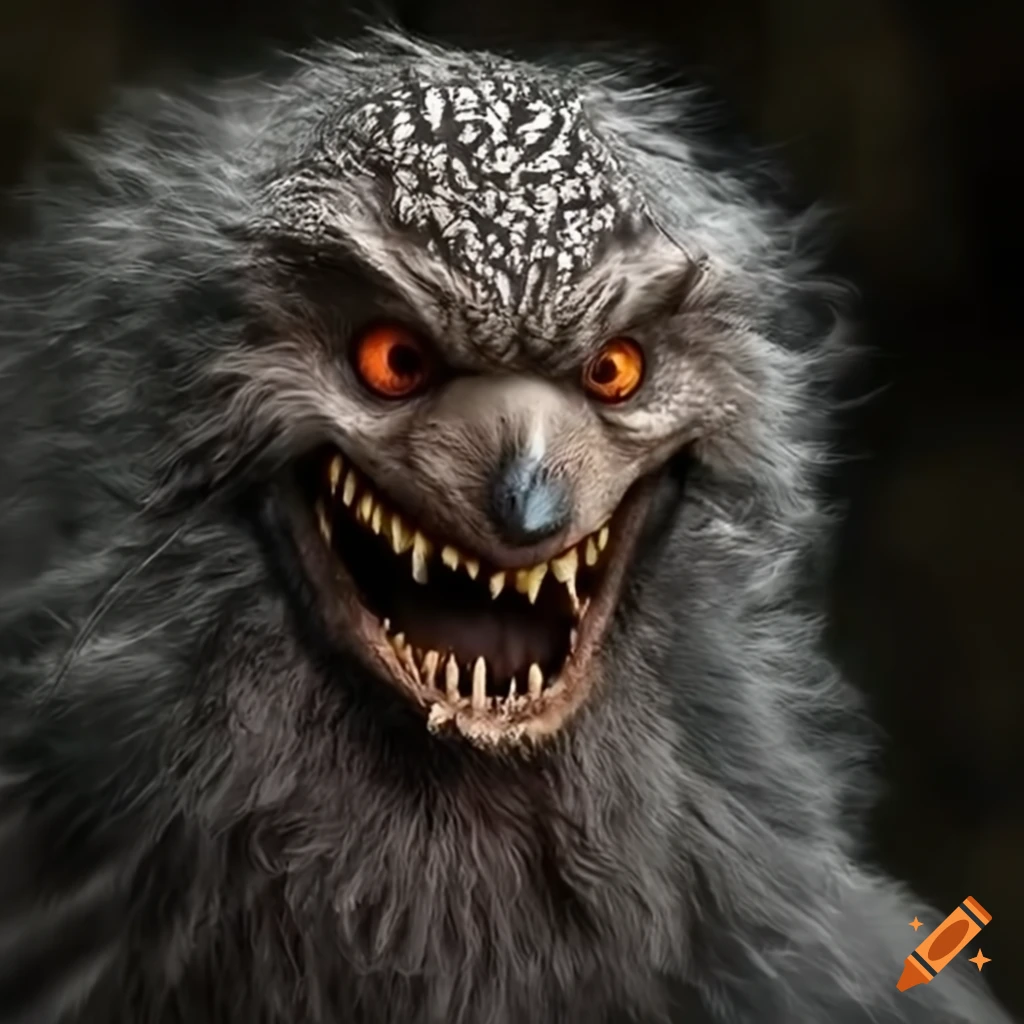 Mark hamill transforming into a werewolf on Craiyon