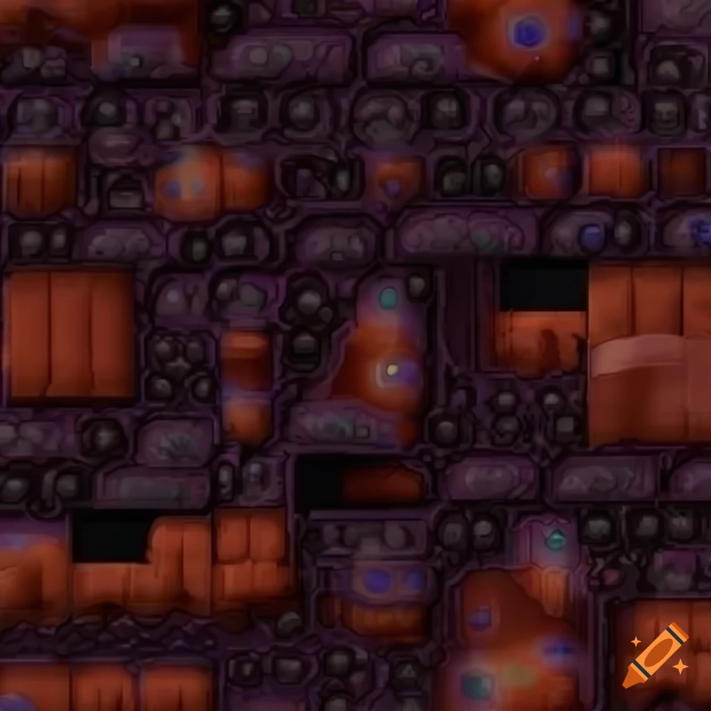 Realistic 2d background tiles for metroid game