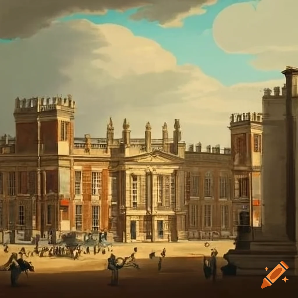 18th century british palace background