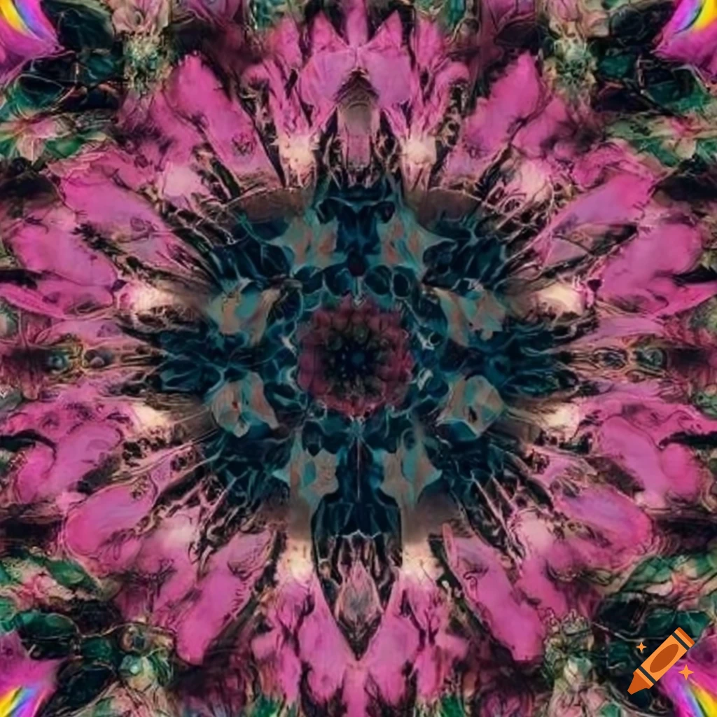 Flower mandala on Craiyon