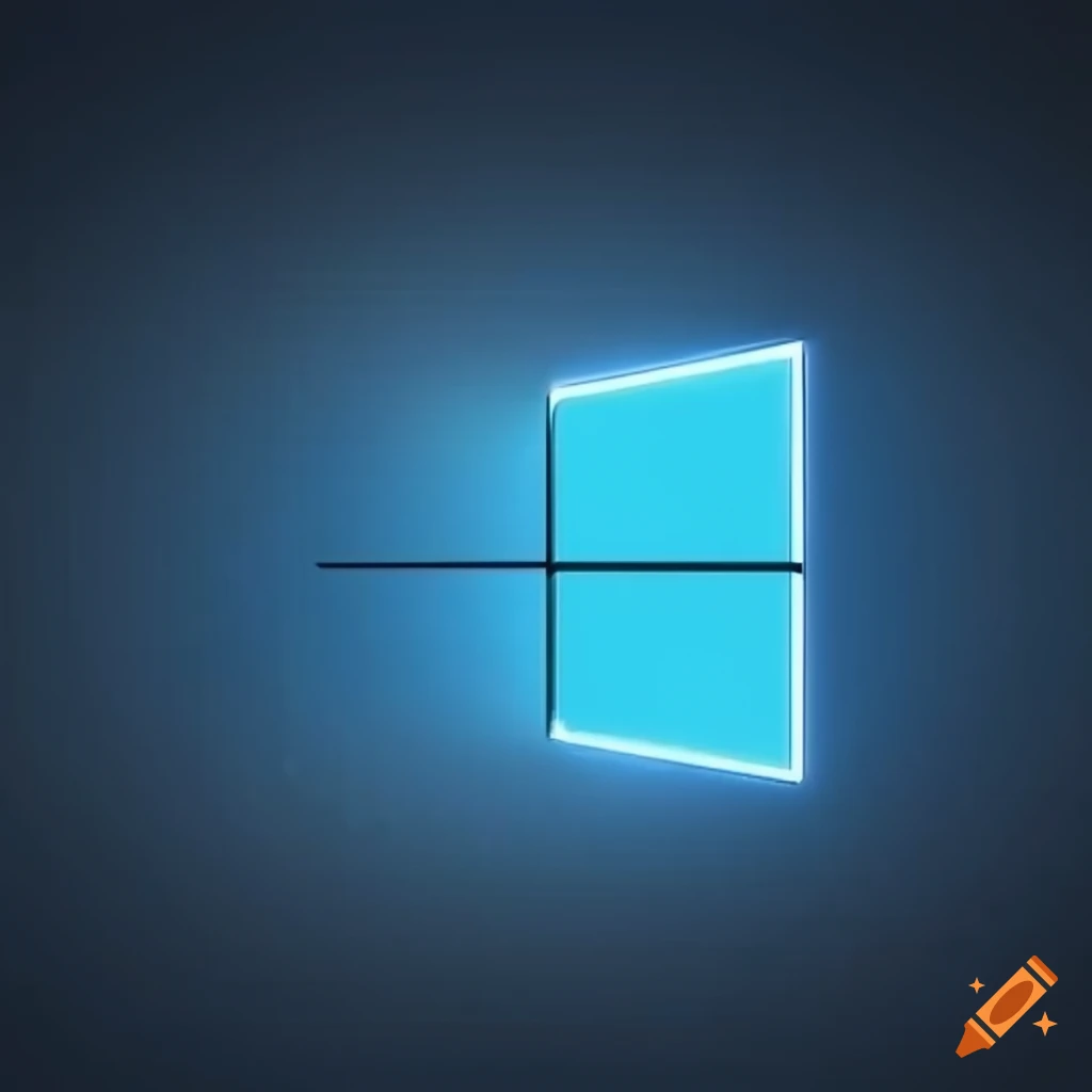 Real-life windows 10 logo