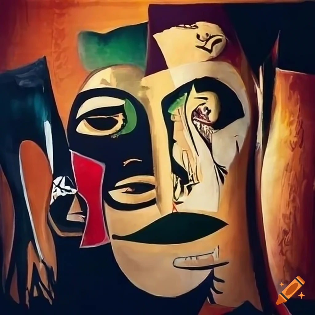 Luxury art painting by picasso on Craiyon