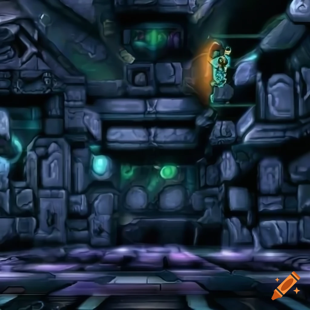 Realistic 2d bubble tiles background for metroid game on Craiyon