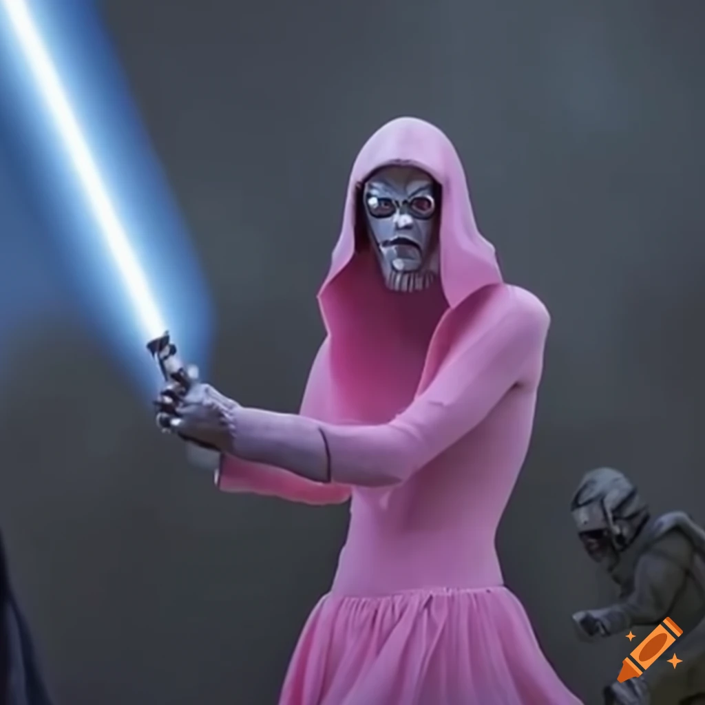 Image of alien jedi warriors protesting against darth vader on Craiyon