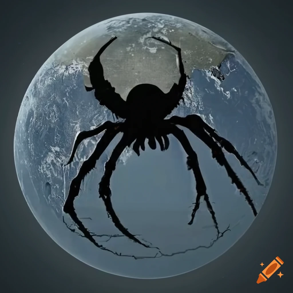 Logo of a black spider private military company