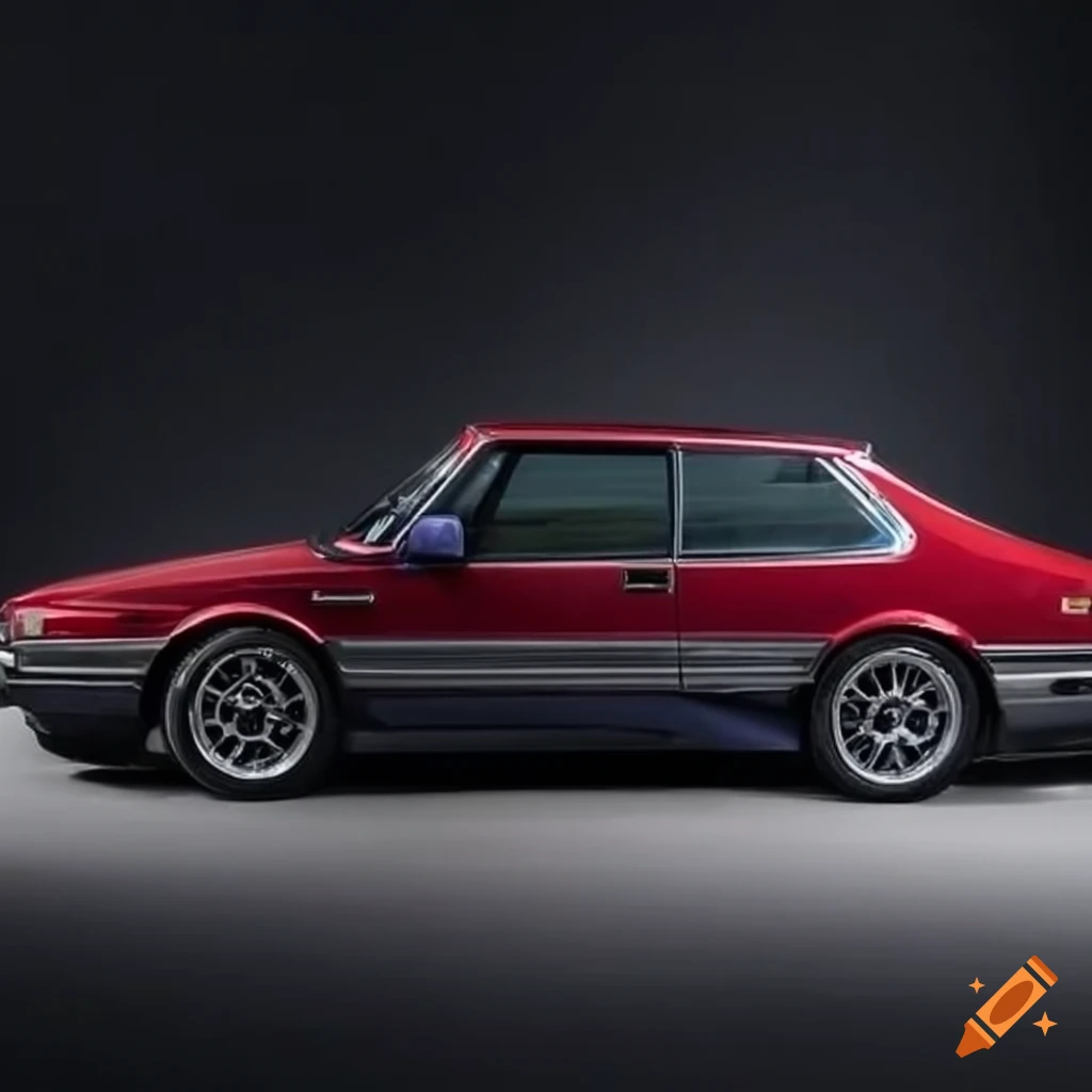 Hyper realistic saab 900 turbo with aluminium rims on Craiyon