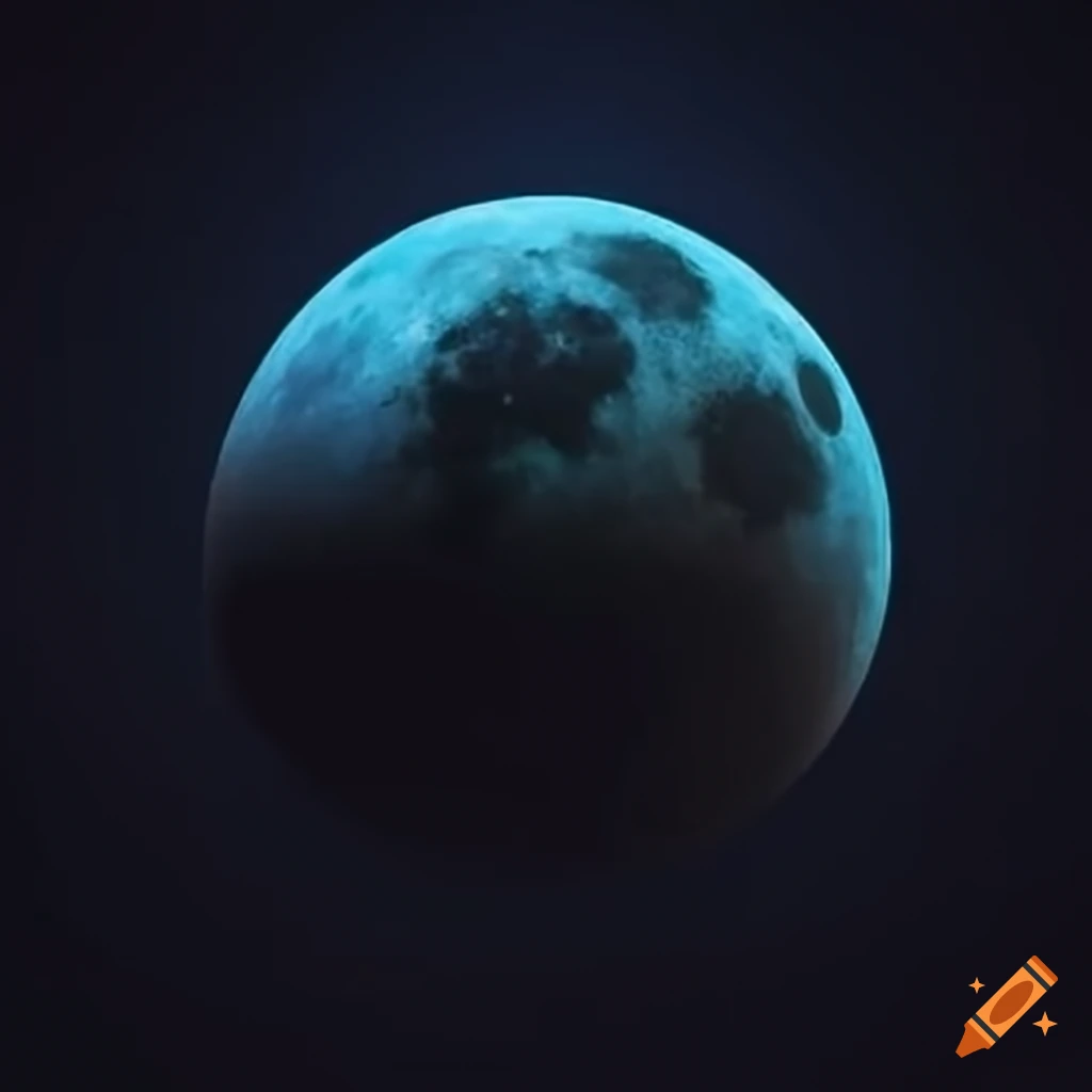 Minimalistic representation of the moon on Craiyon