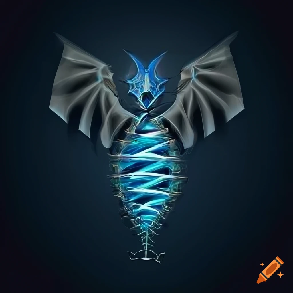 Deaf symbol and tribal dragon illustration on Craiyon