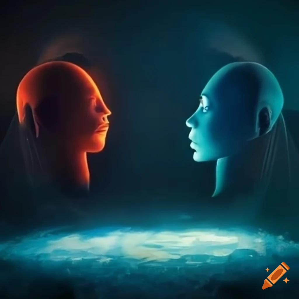 Artwork illustrating the speed of communication on Craiyon