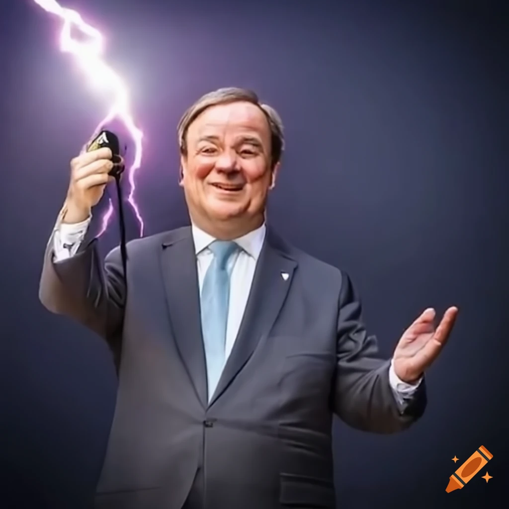 Image of a wizard politician shooting lightning from wand on Craiyon