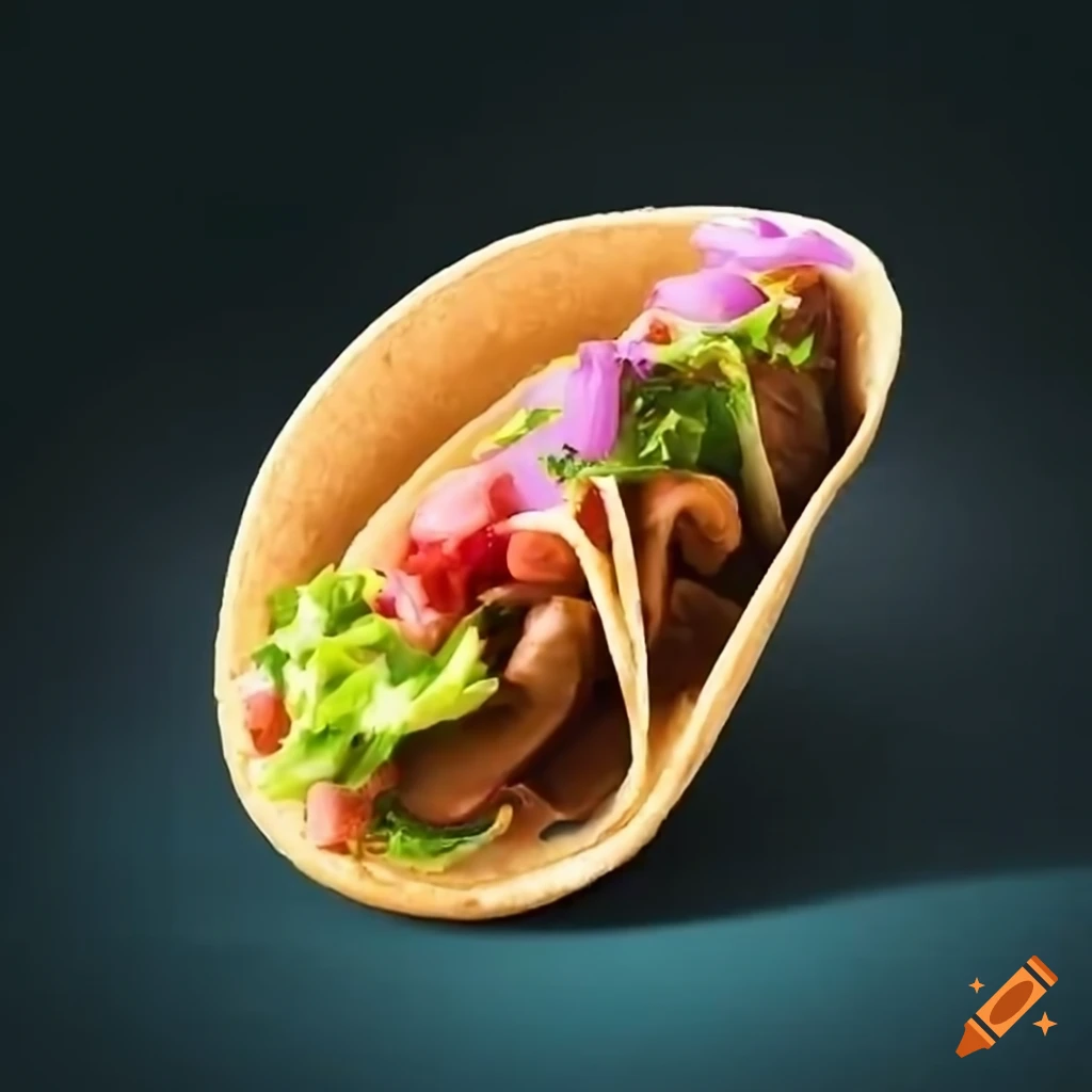 Delicious soft shell taco from wendys on Craiyon