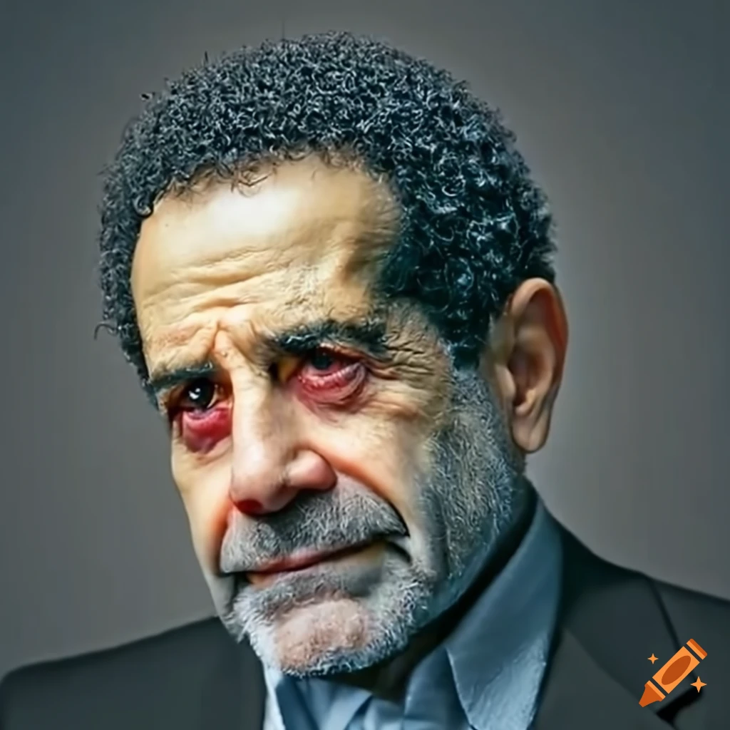 Closeup portrait of tony shalhoub as tv character monk on Craiyon