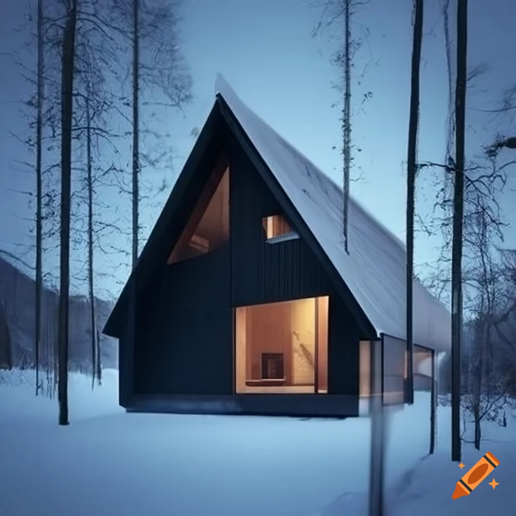 Norwegian Nordic Minimalism cabin architecture on Craiyon