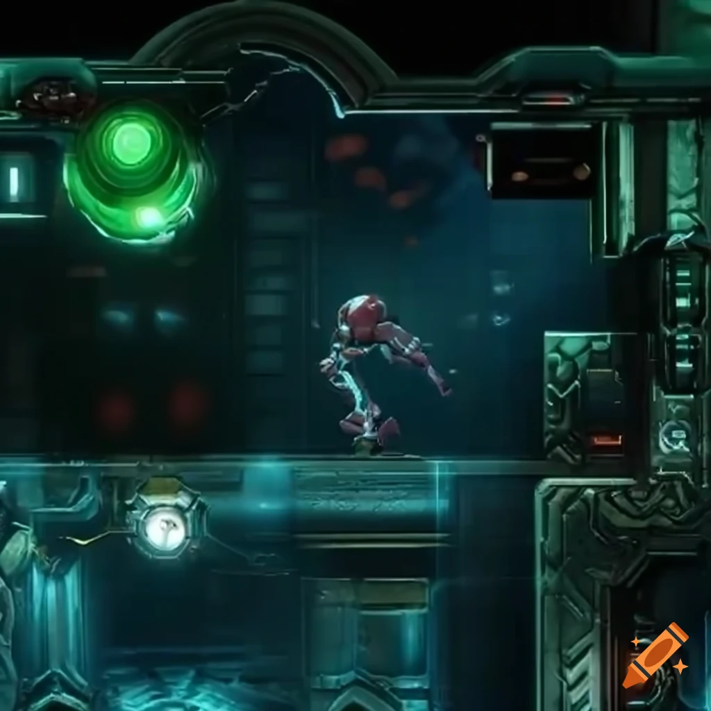 High resolution 2d artwork of metroid dread on Craiyon