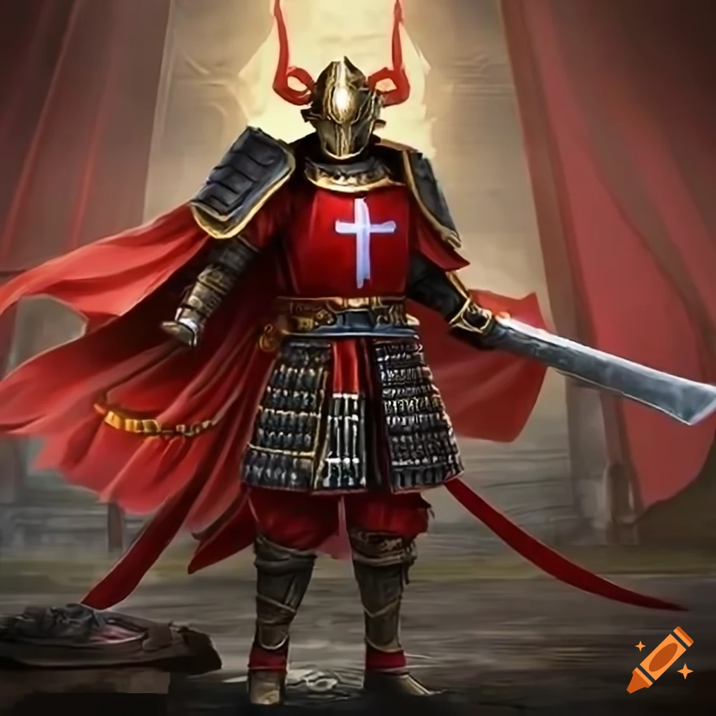 Unique depiction of jesus as a samurai on Craiyon