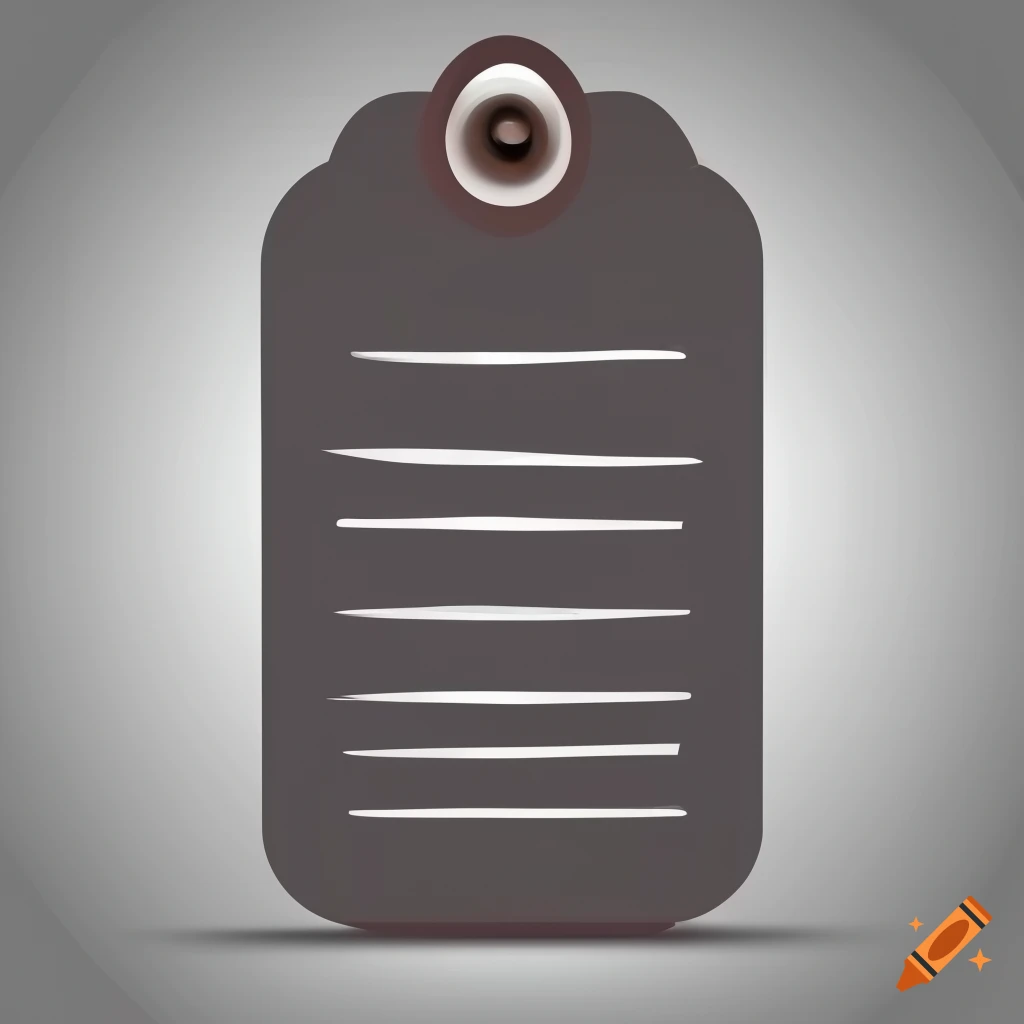 Icon of a print label