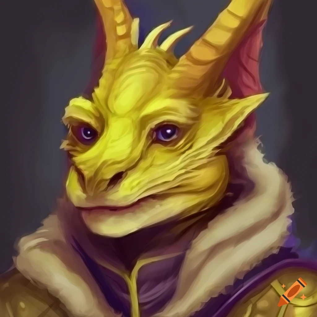 Sketch of an anthro dragon in robes on Craiyon