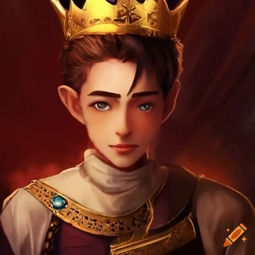 Young boy with a dream of becoming a king