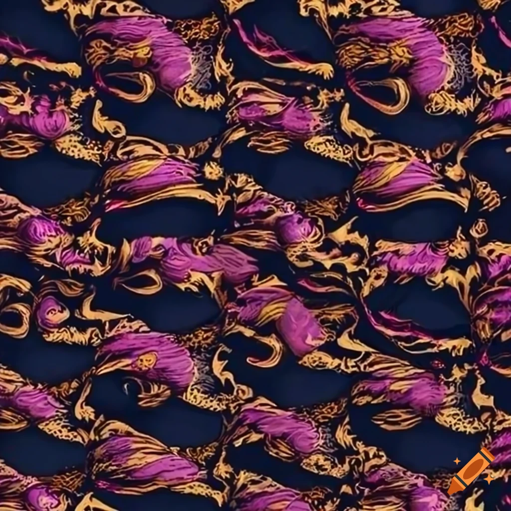 Luxury print pattern design on Craiyon