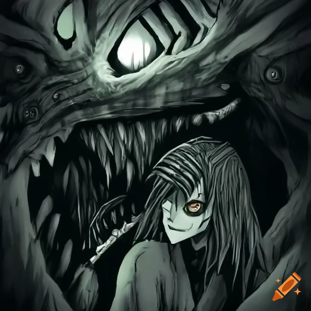 Monochrome image of howl from howl's moving castle on Craiyon