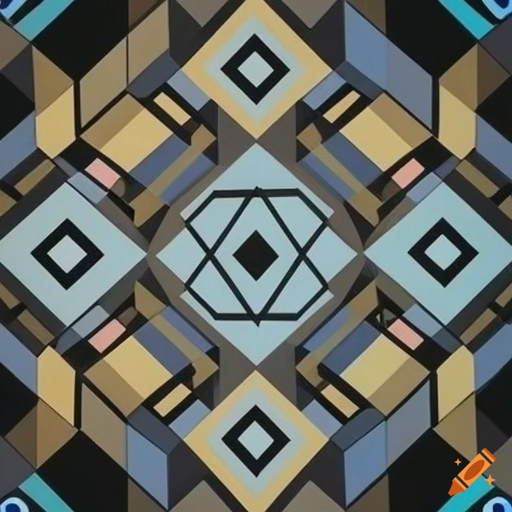 Surreal and abstract artwork by victor vasarely