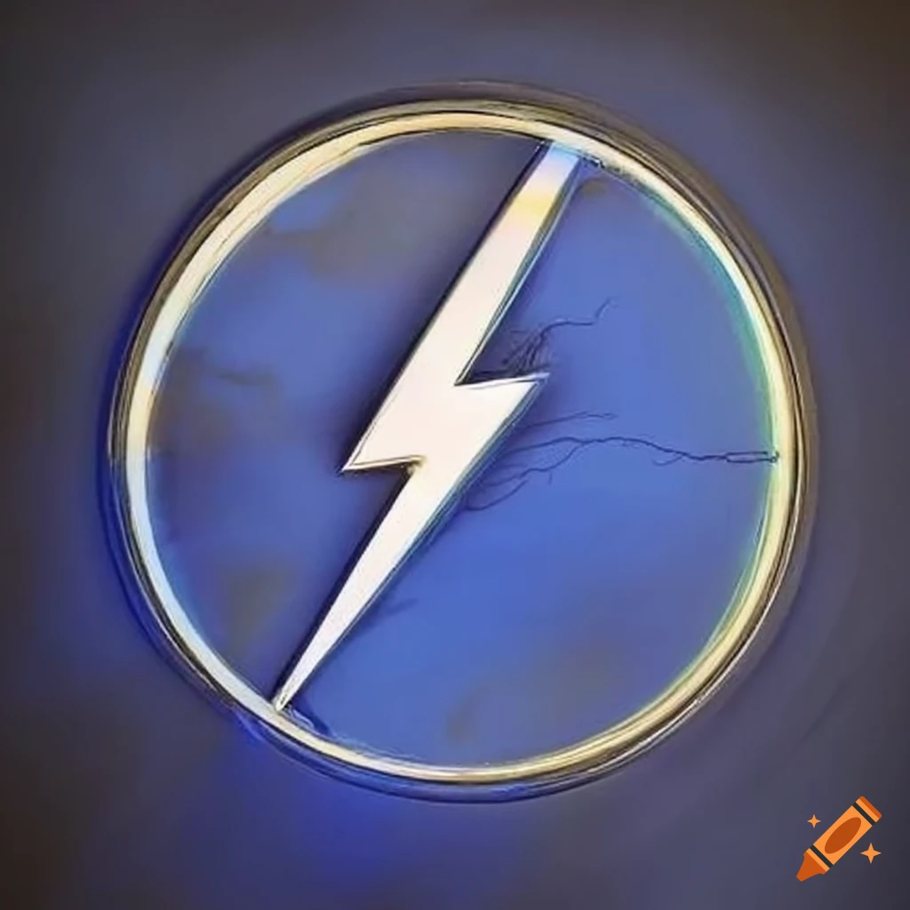 Logo with a large S and lightning bolts on Craiyon