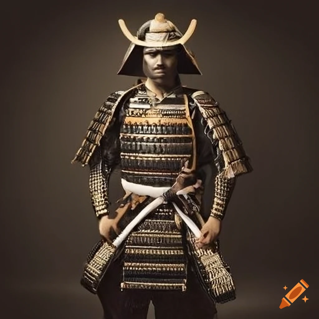 Samurai holding a sword on Craiyon